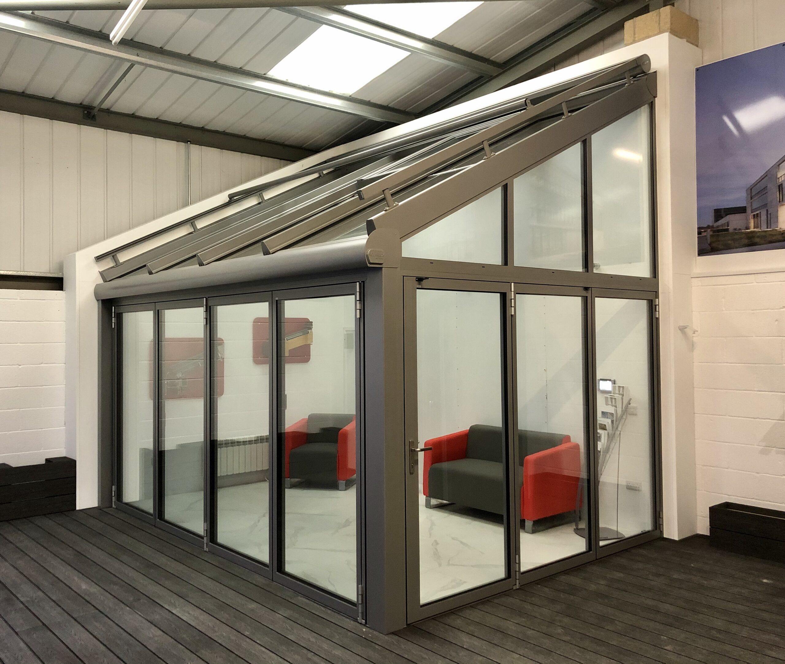 Solarlux Wintergarden with both Highline & Ecoline bi-fold doors